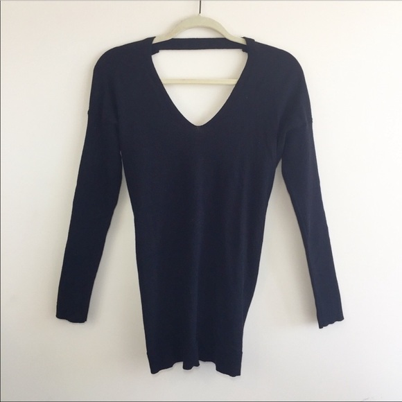 Lunik | Sweaters | Lunik Sweater Open Back V Neck Top | Poshmark